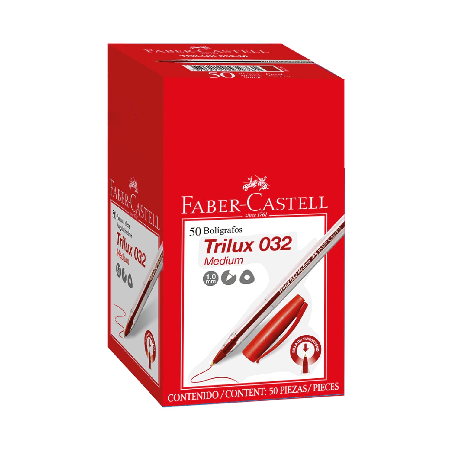 Bolígrafo 032 Caja X50 Faber Castell – Verqui