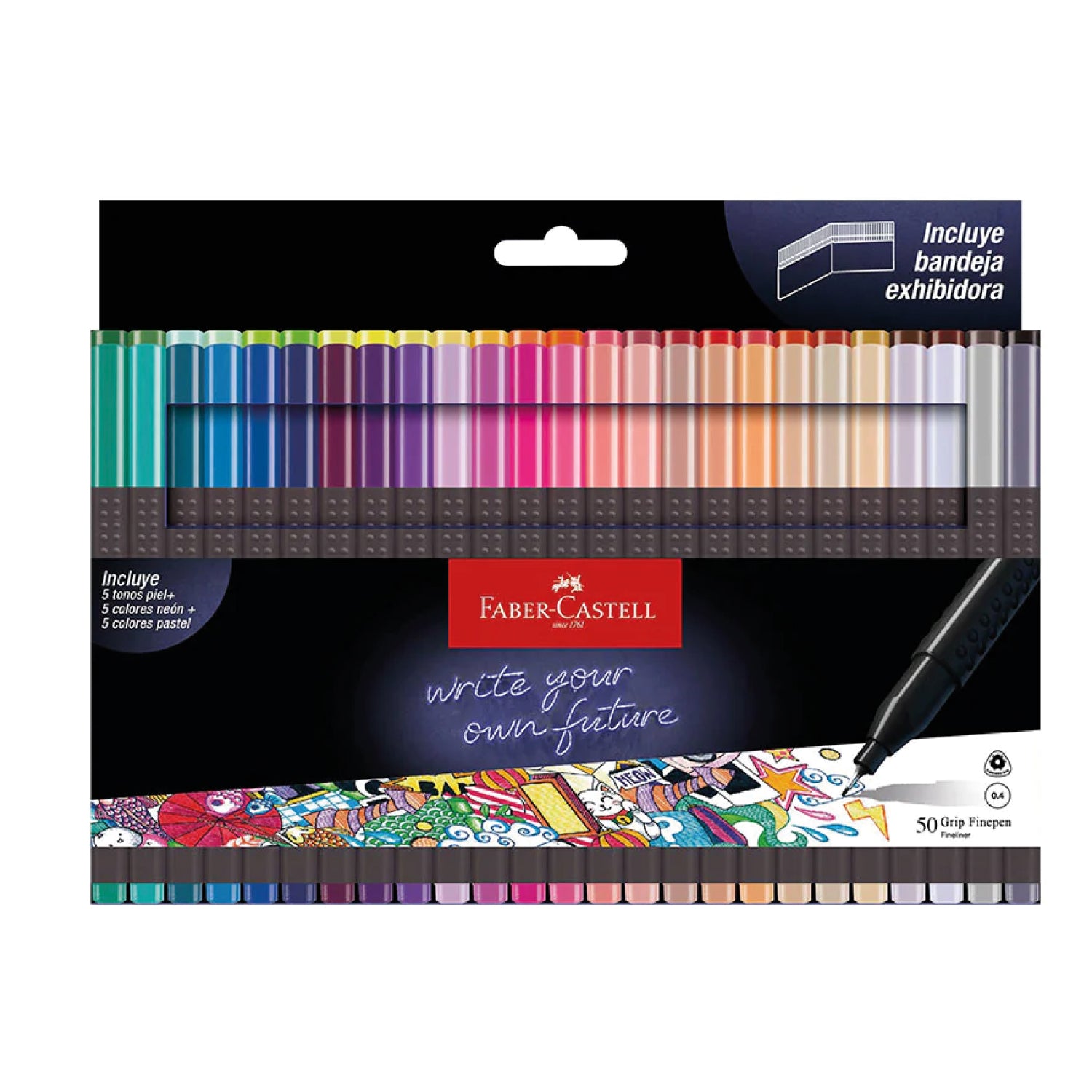 Plumón Marc. Grip FinePen X50 Faber Castell – Verqui