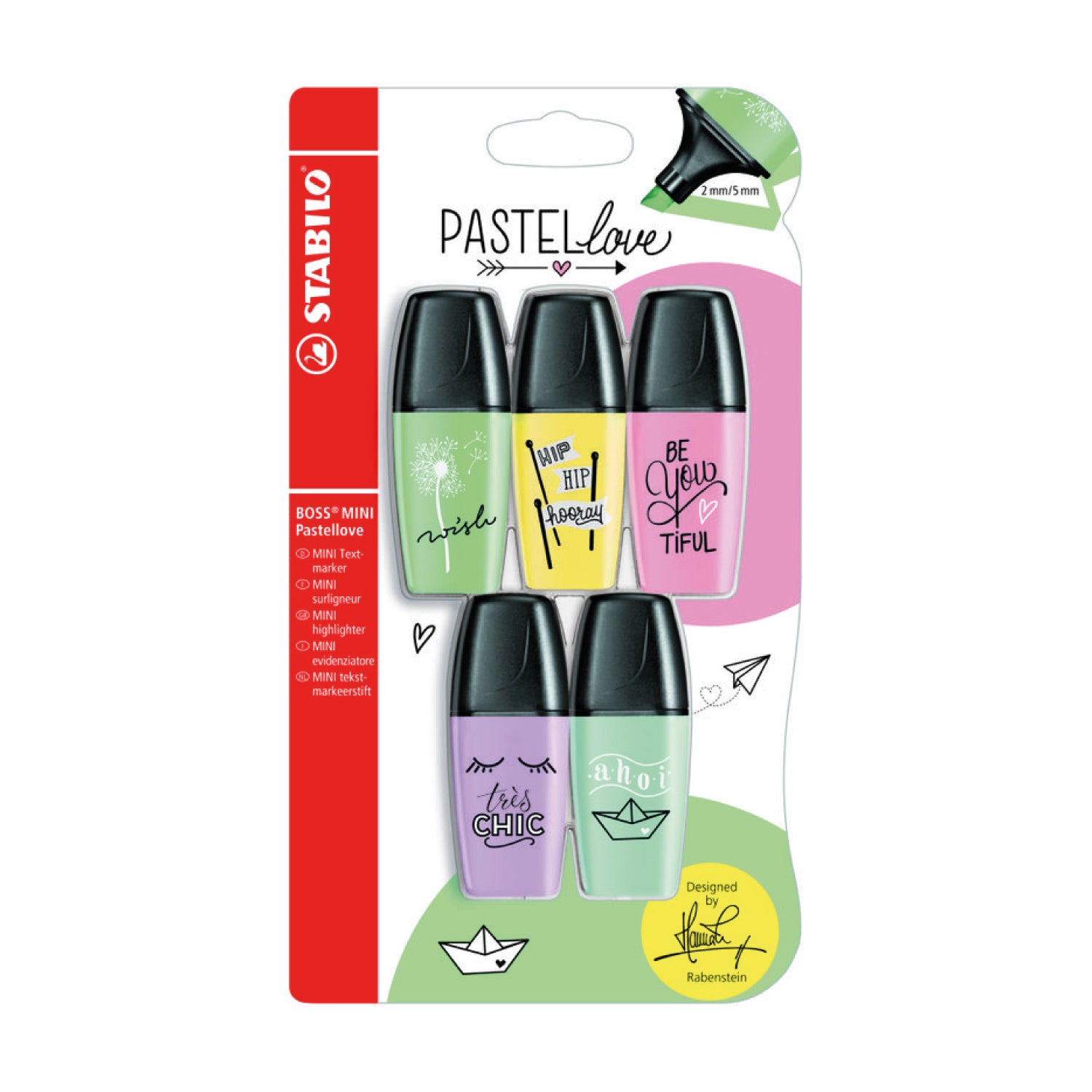 Resaltador Mini Pastel X5 Stabilo – Verqui