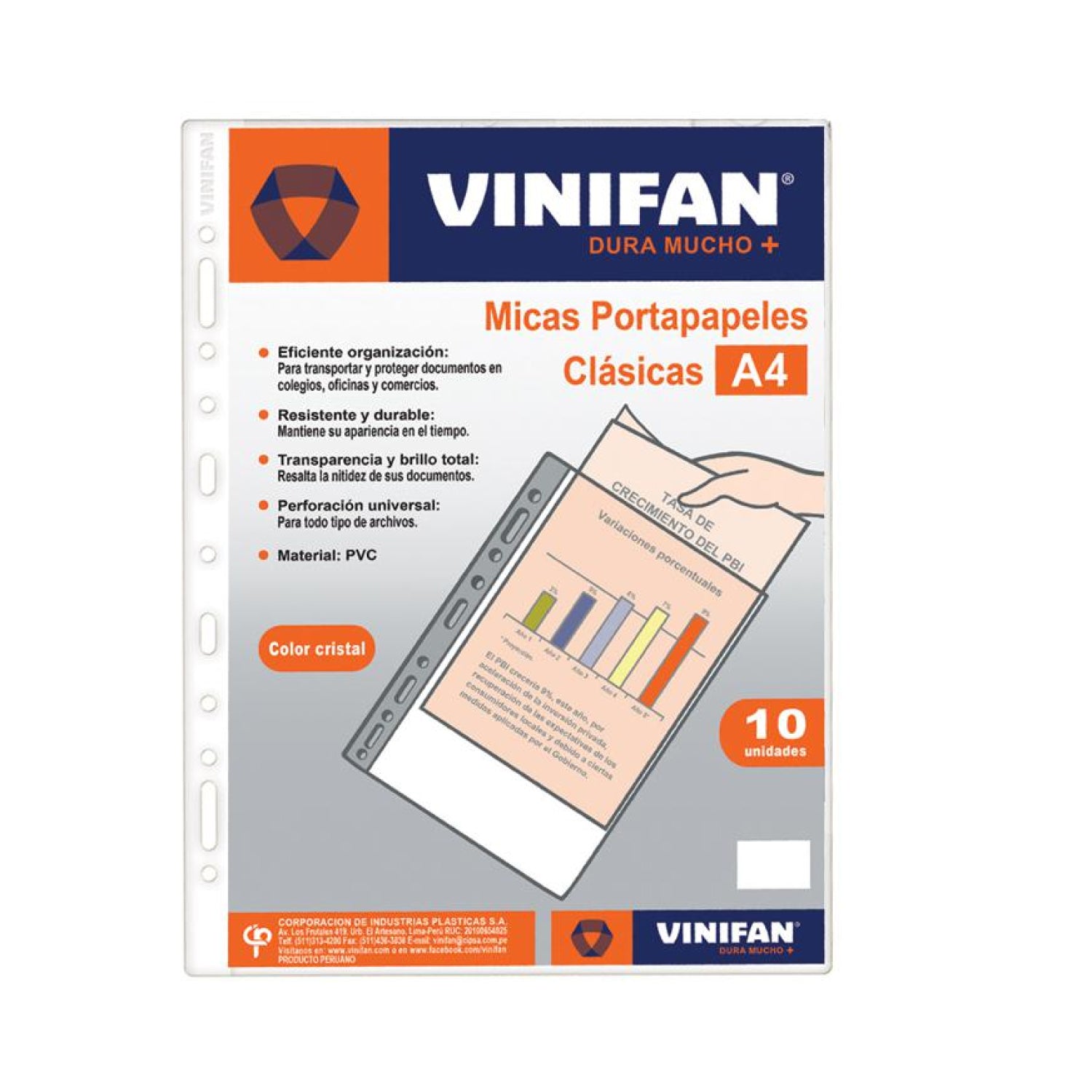 Micas Portapapel A4 Paquete X10 Vinifan – Verqui