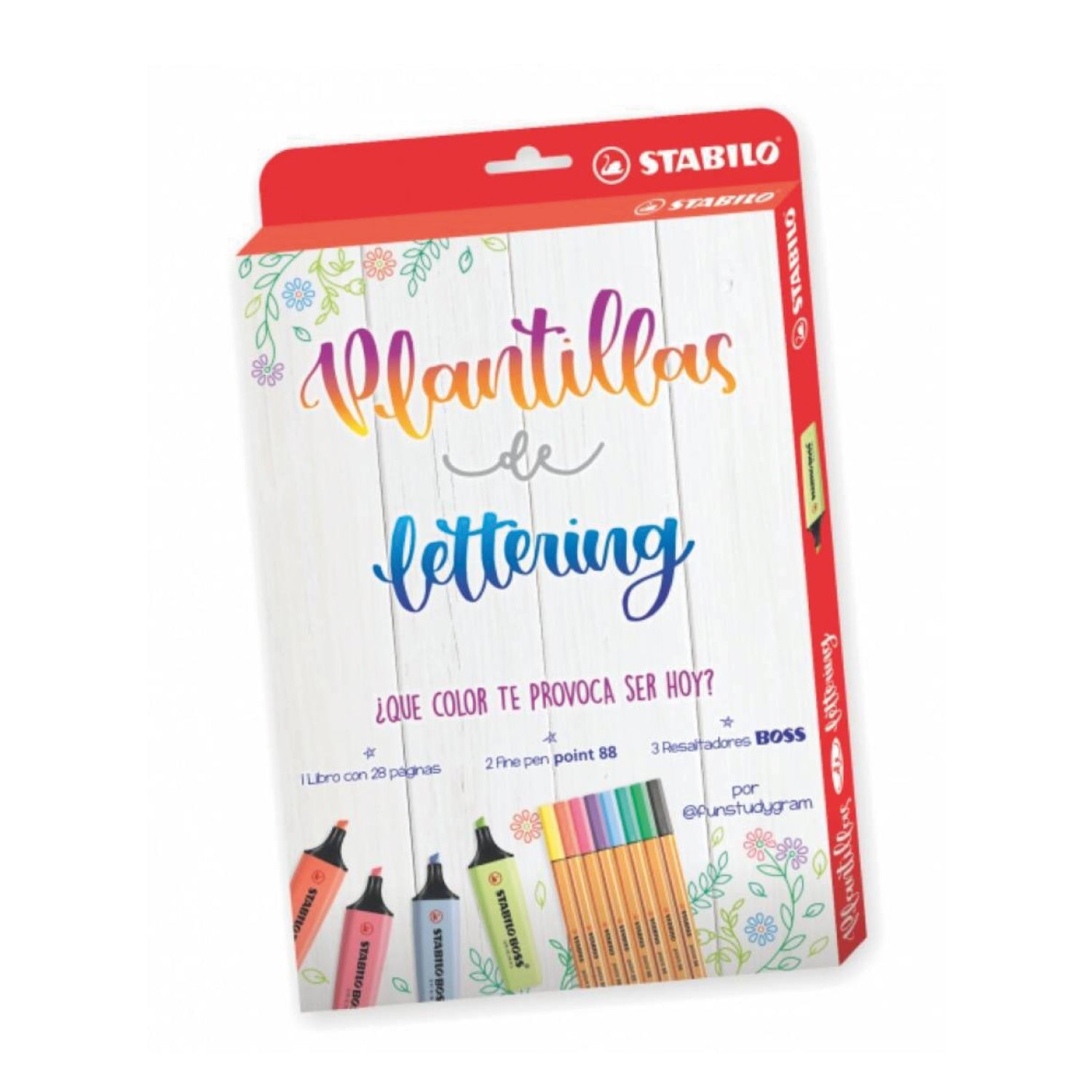Plantilla de Lettering Set (3 Boss+ 2 Point 88) Stabilo – Verqui