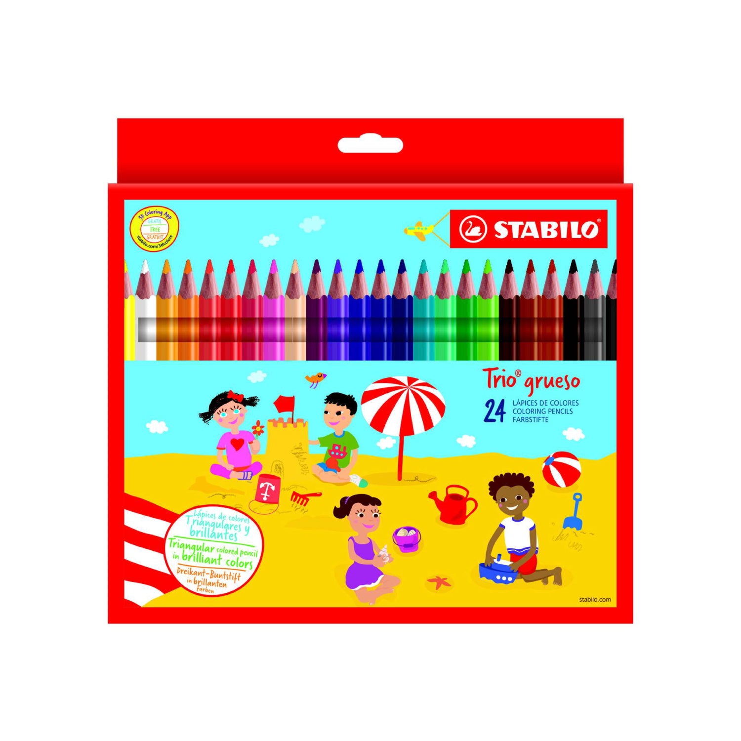 Colores Trio Jumbo X 24 Stabilo – Verqui