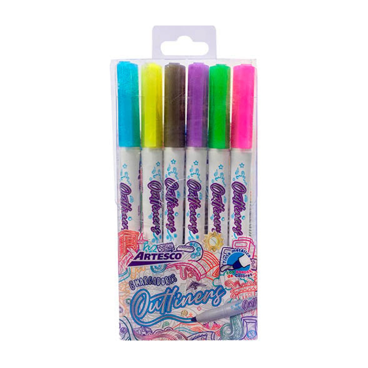 Plumón Outliners X6 Artesco – Verqui